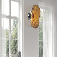 Handover Hand Blown Art Glass Wall Sconce/Flush Mount, 20 ...