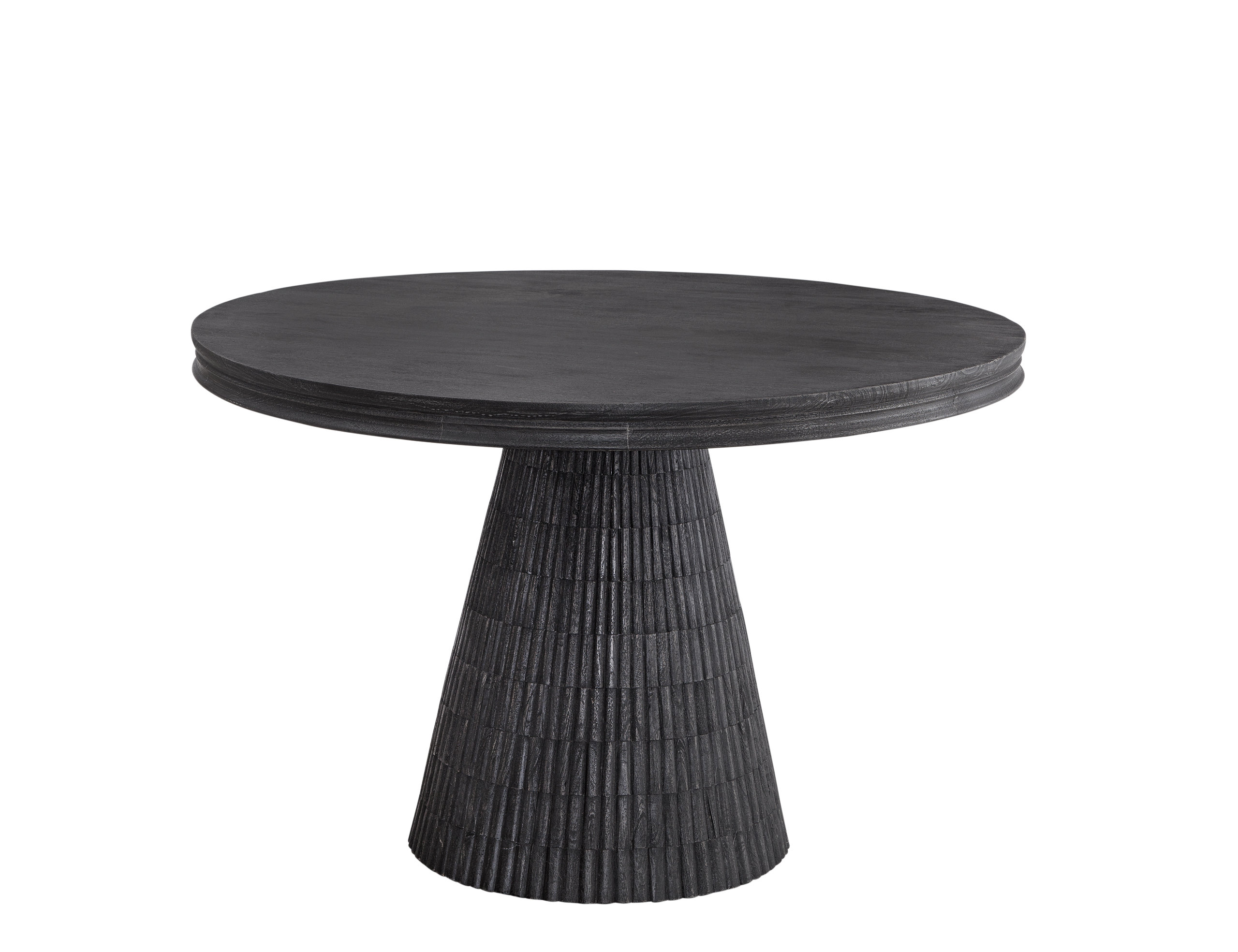 Sandblasted Black Wash Mango Dining Table Top Gaines - Farmhouse ...