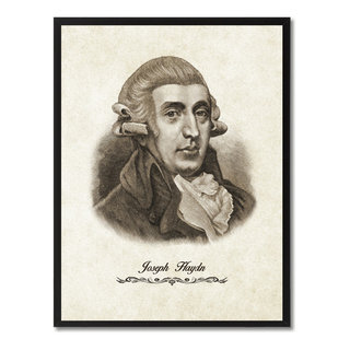 Haydn Musician Print on Canvas with Picture Frame, 13"x17 ...