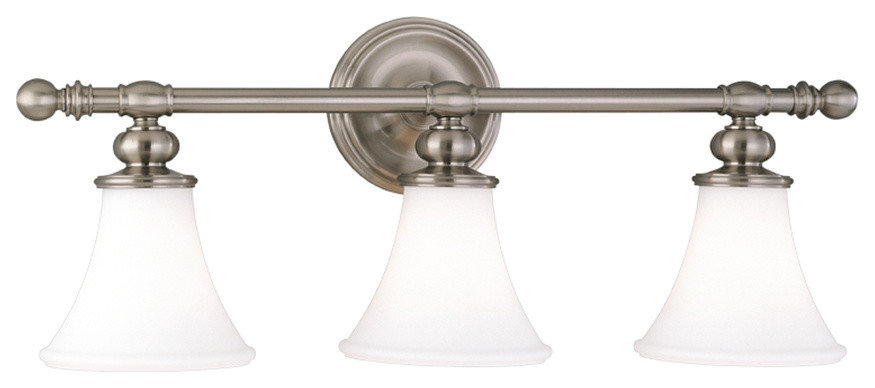 Hudson Valley Weston 3 Light Bath Bracket in Polished Nickel ...