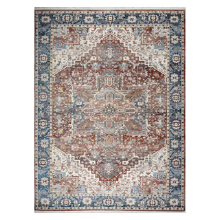 Bashian Gatlin Area Rug Rust 3'6" X 5'6" - Mediterranean - Area Rugs ...