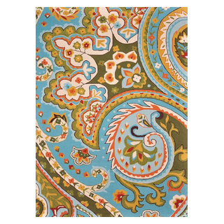 Loloi Francesca Collection Rug, Blue and Green, 5'-0" X 7'-6 ...