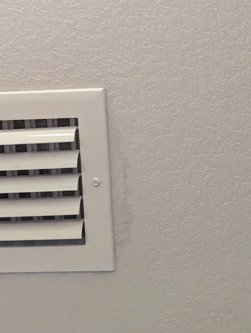 Water stain around ceiling air vent