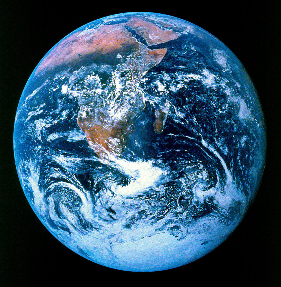Full Earth Showing Africa and Antarctica Print, 16" x 20 ...
