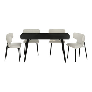 Leon 5-Piece Dining Set - Midcentury - Dining Sets - by WHI | Houzz