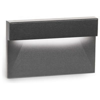 LED Horizontal Ledge Step and Wall Light, Black - Transitional - Path ...