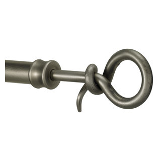 Avalon Genuine Wrought Iron Drapery Rod, 96 - Traditional - Curtain ...