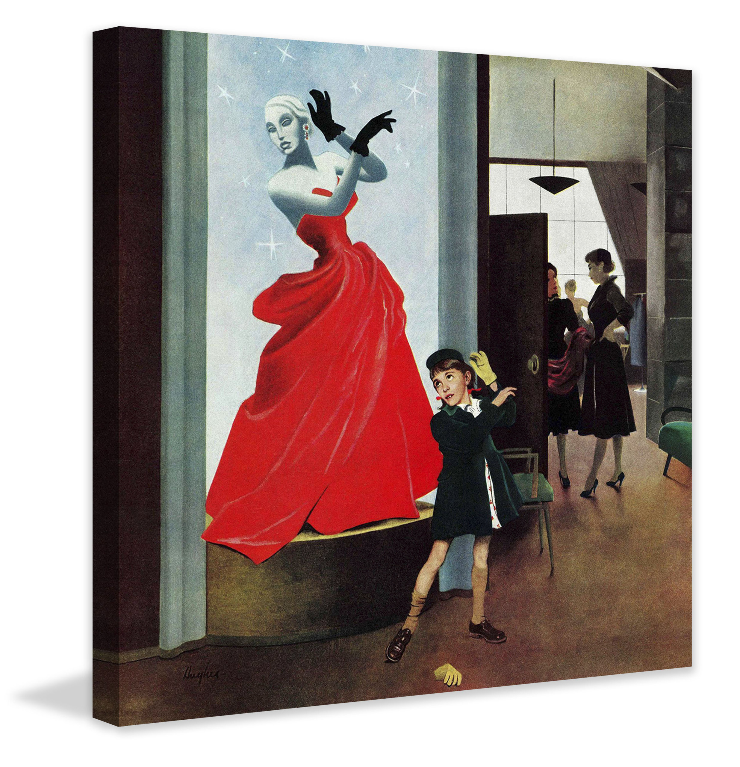 "Mannequin" Painting Print on Canvas by George Hughes, 40"x40 ...