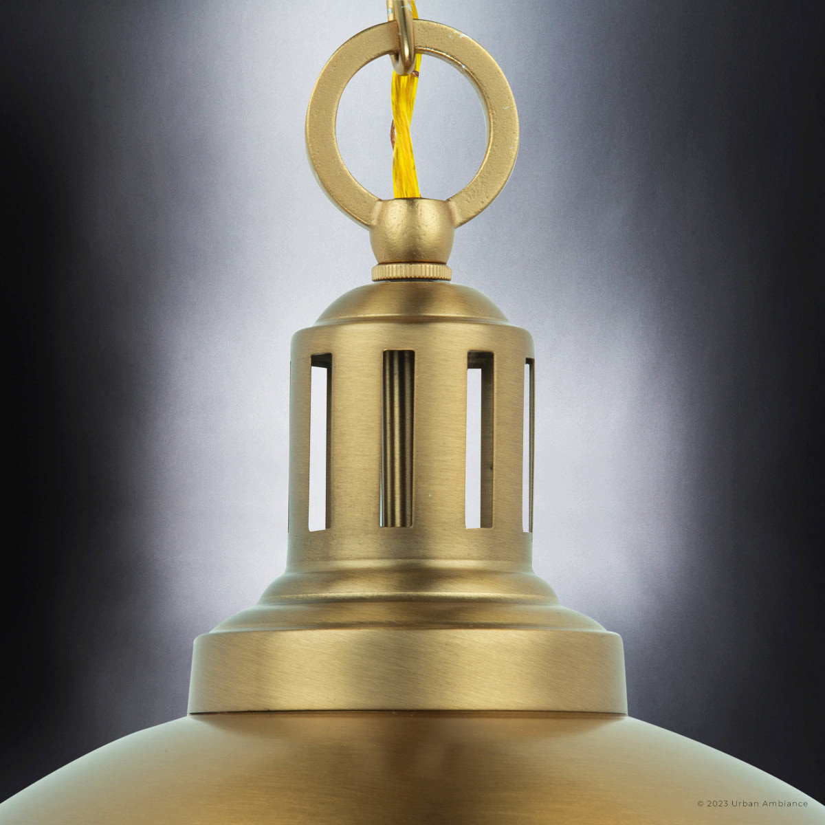Luxury Modern Farmhouse Pendant, Brushed Gold, ULB2003 - Midcentury ...