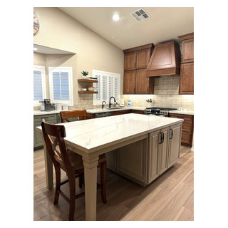 Kitchen Remodel ft. Tri Color Cabinets - Kitchen - Phoenix - by Todd ...