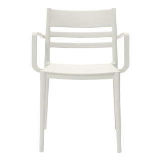 Midcentury Polypropylene Side Chair, Set of 4 - Midcentury - Dining ...