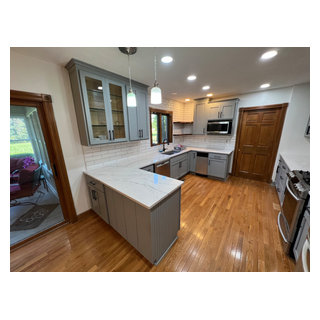 Modern Kitchen Remodel Done in a Castle Grey Color - Modern - Kitchen ...