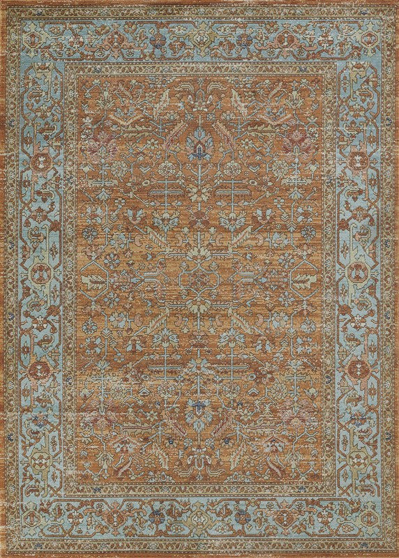 Momeni Lillihan LIH-1 Traditional Orange Area Rug, 2'7"x8' Runner ...