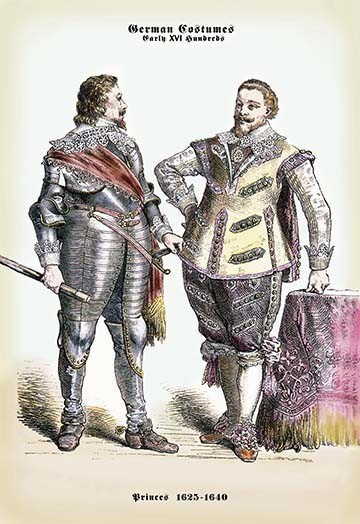 German Costumes: German Prince, 20" x 30" - Traditional - Prints And ...