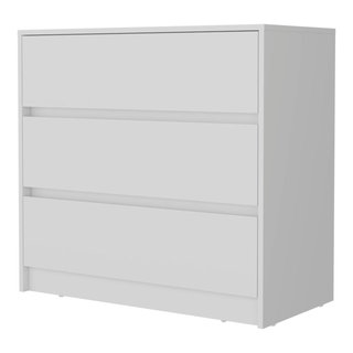 FM Furniture Avra 3 Drawer Dresser White
