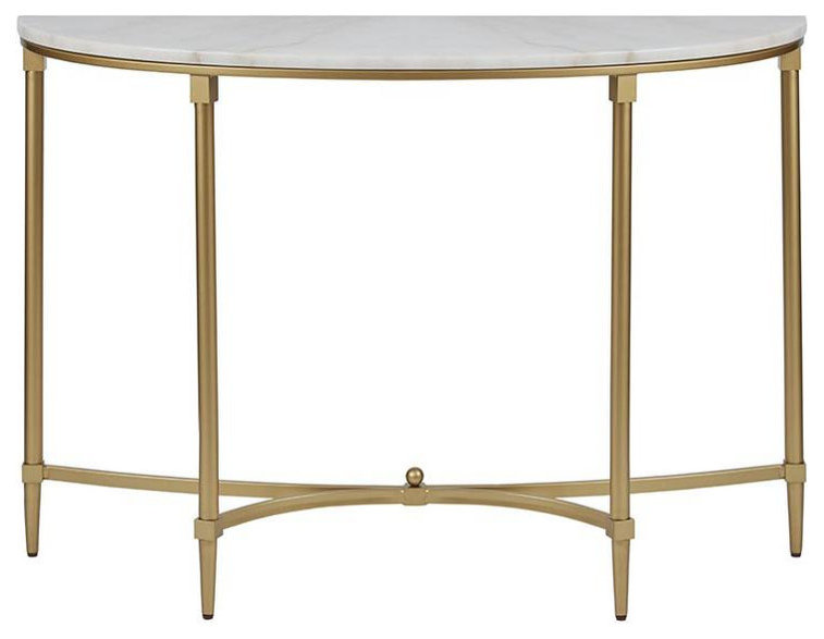 Marble Gold Console Table, Belen Kox - Contemporary - Coffee Tables ...