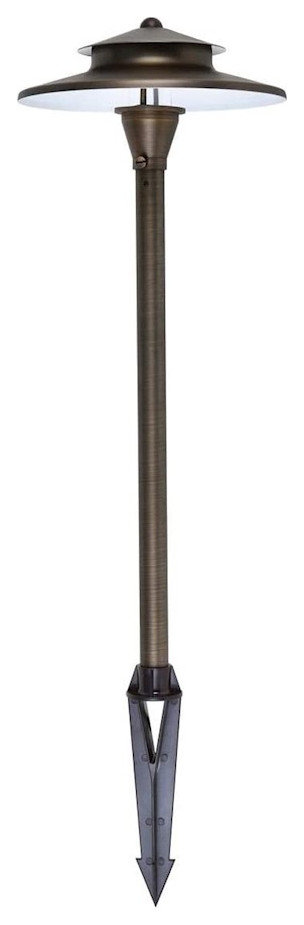 Elitco Lighting Landscape Outdoor Path Light, Antique Brass - P804 ...
