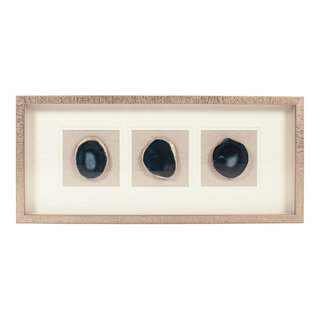 Three Blue Geode Wall Art - Contemporary - Wall Accents - by Hudson ...