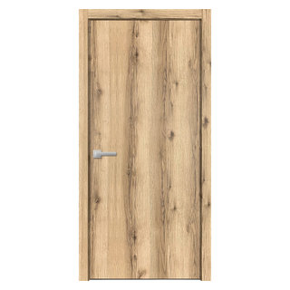 Modern Wood Interior Door with Hardware | Planum 0010 Walnut, 24 x 80 ...