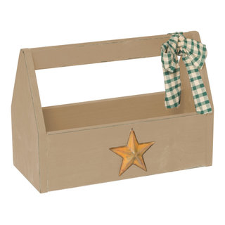 Farmhouse Tote Planter - Farmhouse - Indoor Pots And Planters - by ...