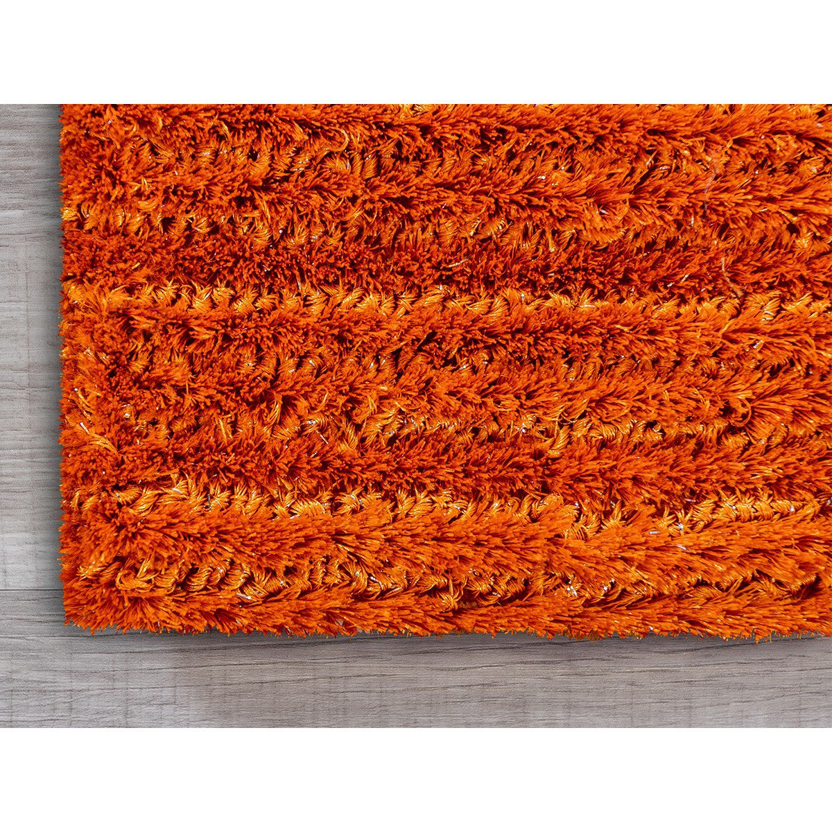 8" x 10" Orange Modern Shimmery Area Rug - Contemporary - Area Rugs ...