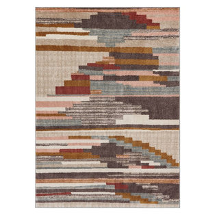Well Woven Vettore Verde Modern Abstract Multi Area Rug, 5'3" x 7'3 ...