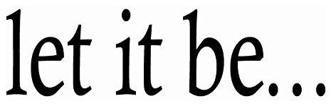 Let It Be Vinyl Wall Decal Inspirational Quotes VWAQ Wall Art ...