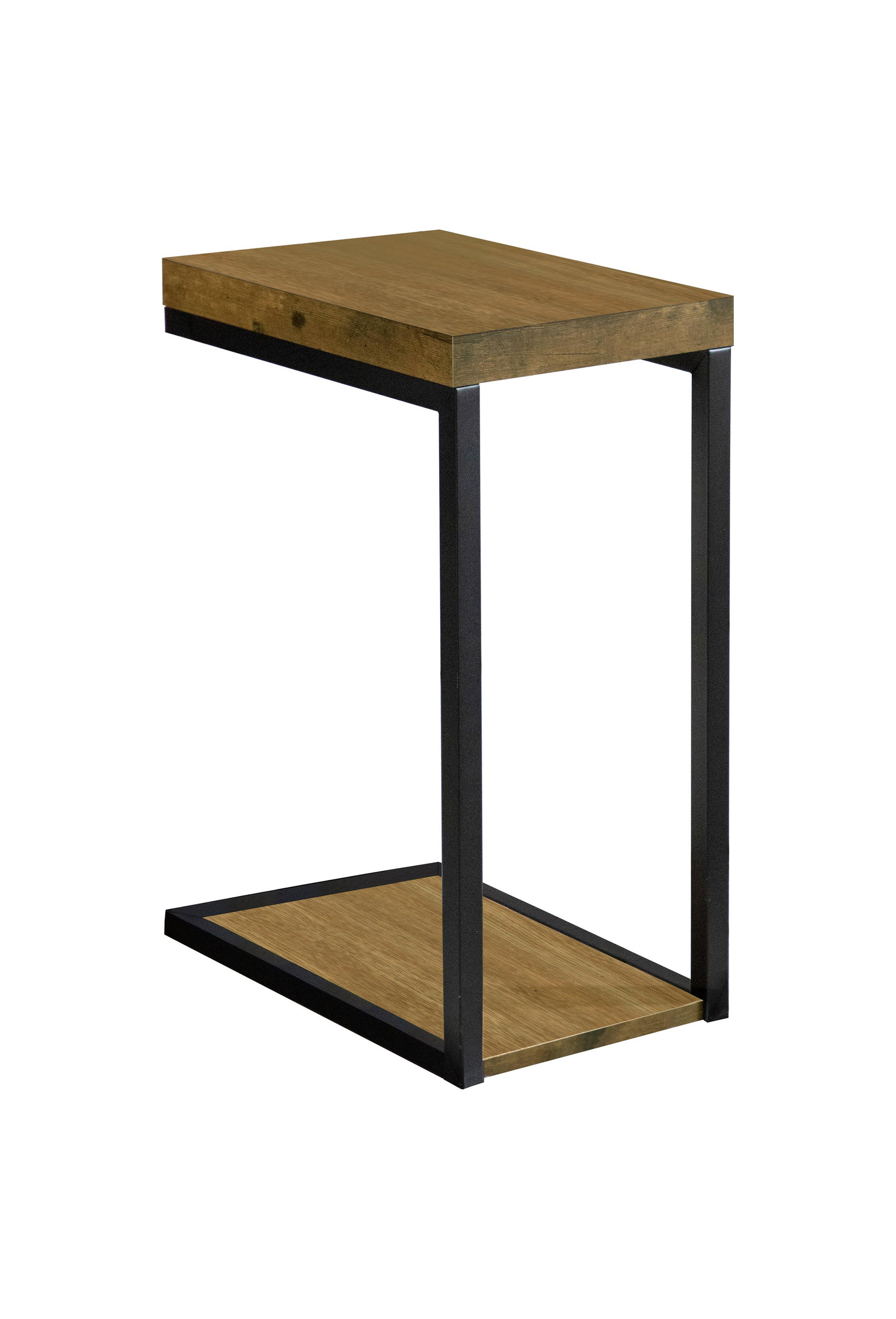 Beck Engineered Wood C-Shape Sofa Side Table Antique Nutmeg - Side ...