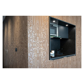 Studio 25m2 + balcon 4m2 - Contemporary - Kitchen - Paris - by Fables ...