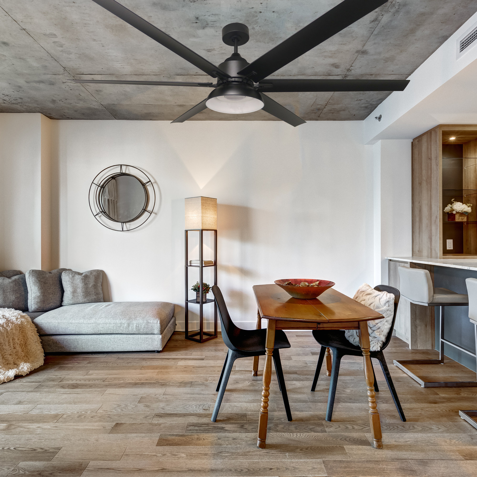 Electra 72" Indoor and Outdoor Ceiling Fan with Light LED ...