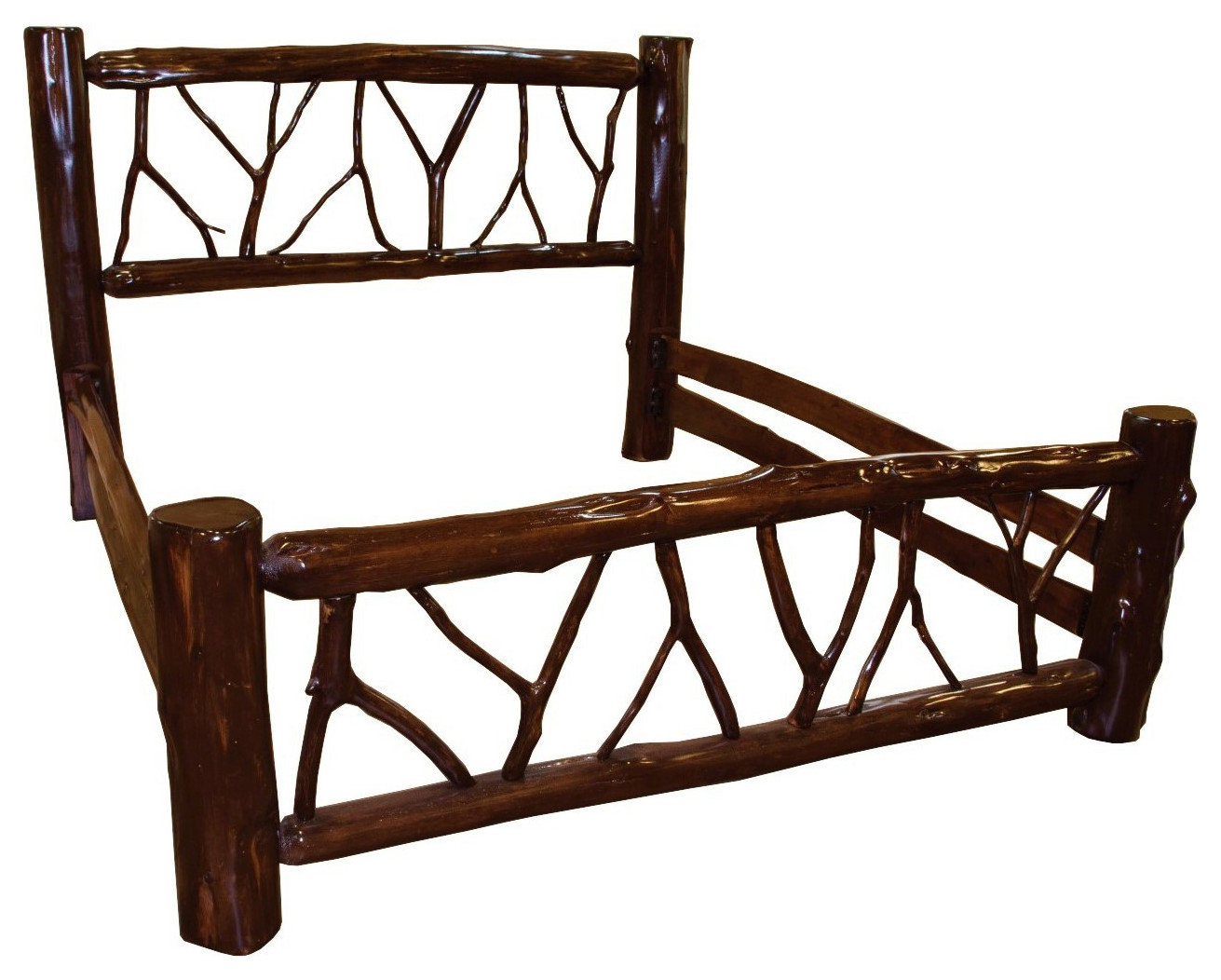Adirondack Collection Twig Bed, Queen - Rustic - Platform Beds - by ...