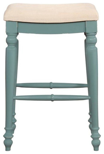 Marino Blue Backless Bar Stool, Bar - French Country - Bar Stools And ...
