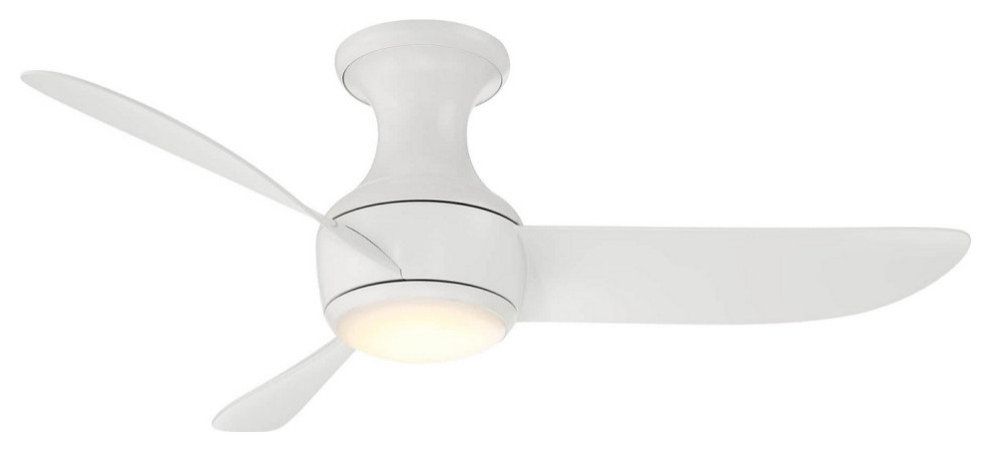 Matte White 44"Ceiling Fan from the Corona Collection, 44.000 ...