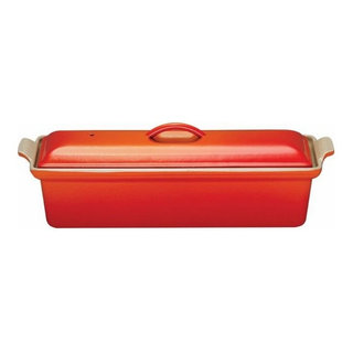Le Creuset 2 Qt. (4" x 12 2/3") Pate Terrine - Flame - Traditional ...