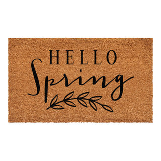 Calloway Mills Hello Spring Doormat, 24x36 - Contemporary - Doormats ...
