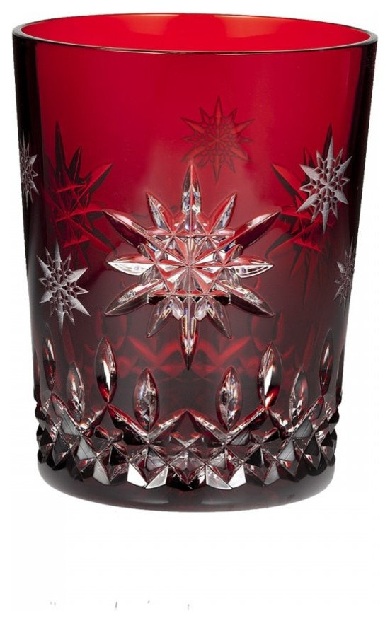 Waterford Snowflake Wishes Joy Prestige Edition Ruby DOF Glass ...