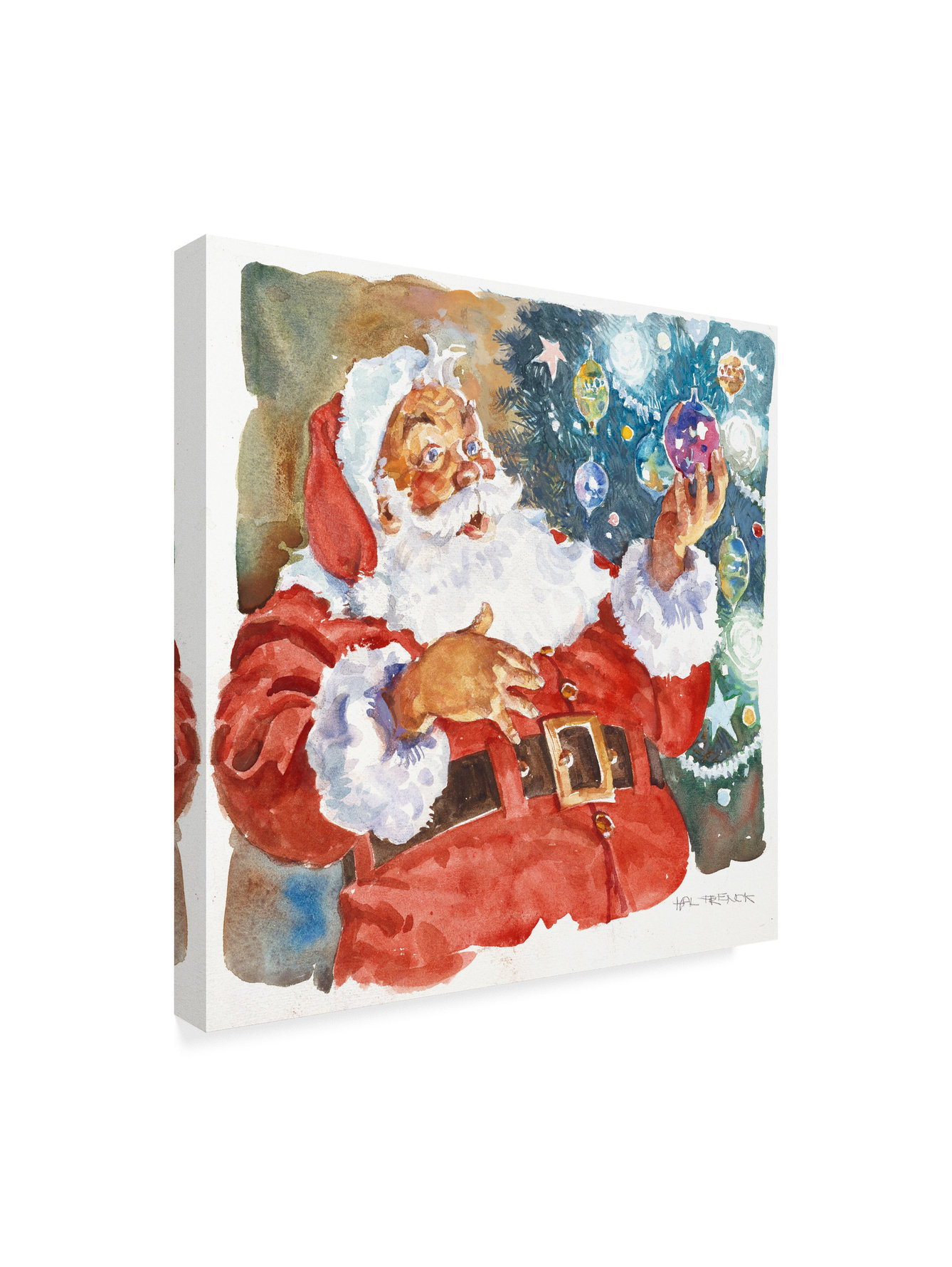 Hal Frenck 'Santas Glow' Canvas Art, 14"x14" - Contemporary - Prints ...