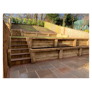 Timber Sleeper Retaining Walls - Buckinghamshire - by Urban Gardener ...