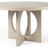 Light Natural Wood Round Geometric Dining Table - Transitional - Dining Tables - by HomeRoots ...