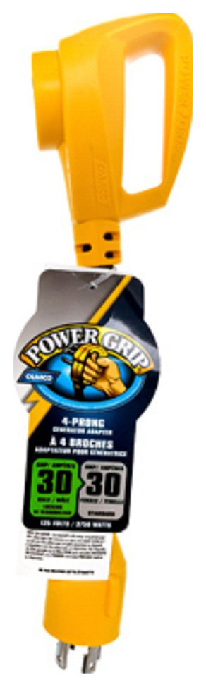 Camco 55382 Power Grip Generator Adapter, 125 Volt, 3750 Watt - Outdoor Power Equipment - by ...