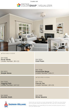 Dover White Trim - Want to lighten up the house with all over color