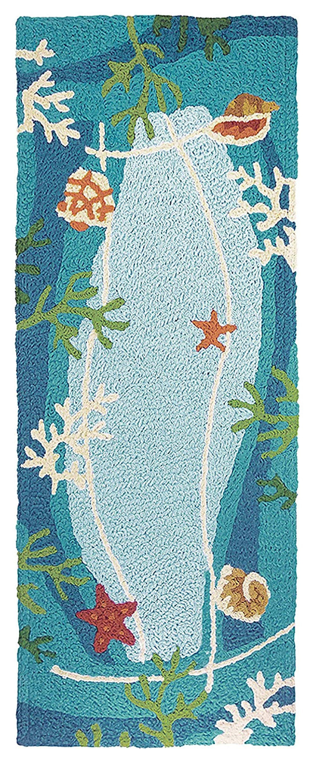 JellyBean Accent Rug Underwater Coral & Starfish - Beach Style ...