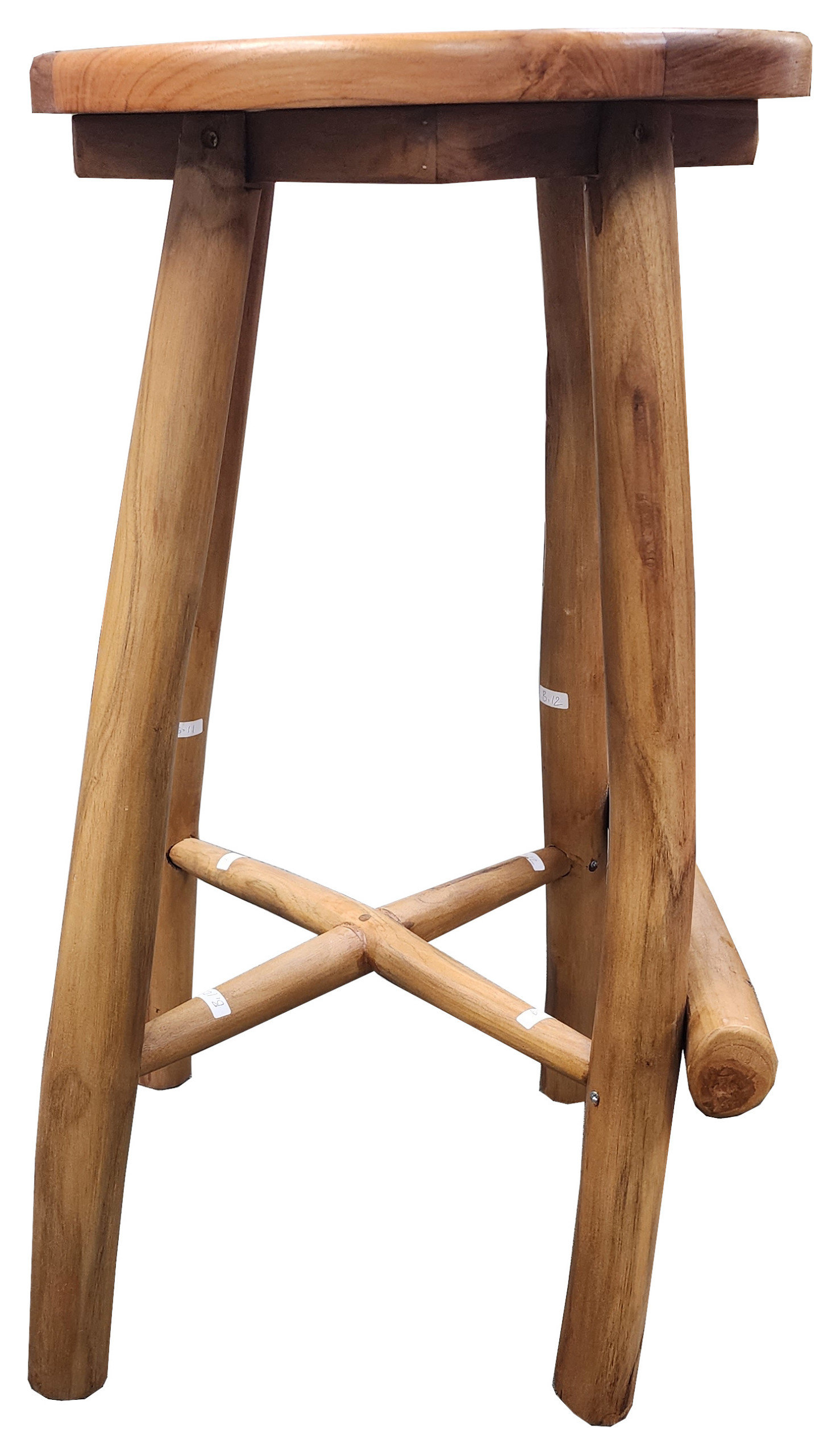 Teak Bar Stool - Rustic - Outdoor Bar Stools And Counter Stools - by ...