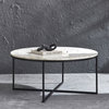 Livia Matte Black Iron Coffee Table - Transitional - Coffee Tables - by ...