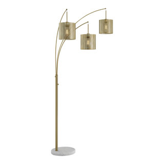 Cora 3 Light Floor Lamp, Gold - Transitional - Floor Lamps - by ...