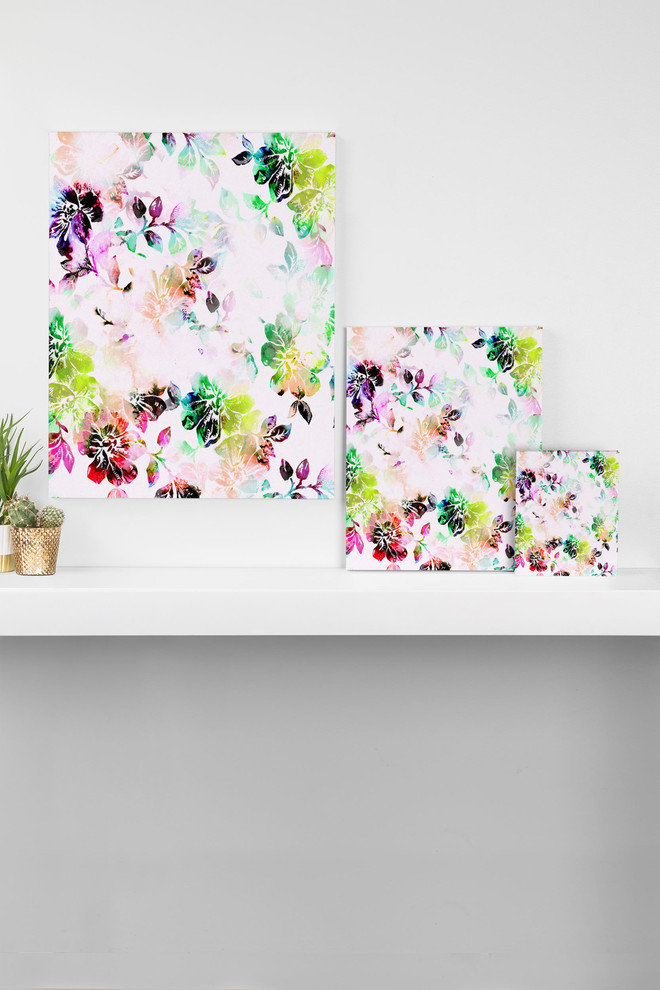 Deny Designs Cayenablanca Romantic Flowers Art Canvas, 16x20 ...