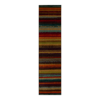 Mohawk New Wave Boho Stripe Multi, 2'x8' - Contemporary - Area Rugs ...