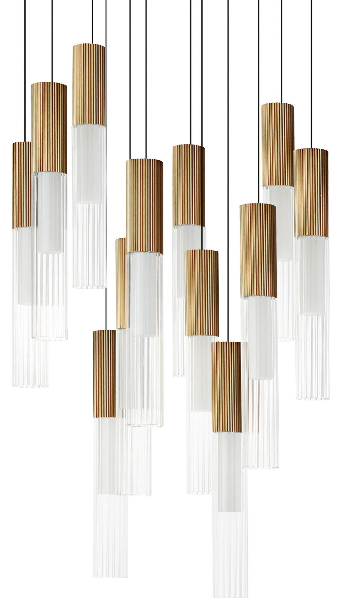 ET2 E11019 Reeds 12 Light 23"W LED Suspension Multi Light Pendant ...