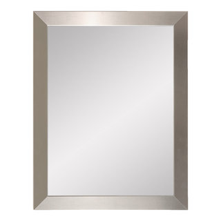 Silver Solitaire Vanity Wall Mirror - Transitional - Bathroom Mirrors ...