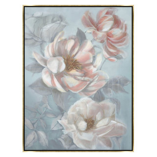Blushing Peonies Artwork, 36x48 - Contemporary - Prints And Posters ...
